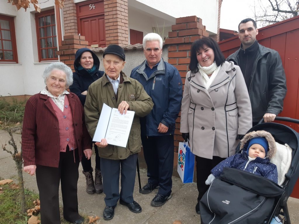 Kilencvenedik születésnapján köszöntötték Jantner Jánost