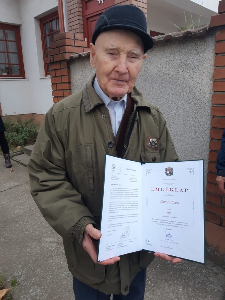 Kilencvenedik születésnapján köszöntötték Jantner Jánost